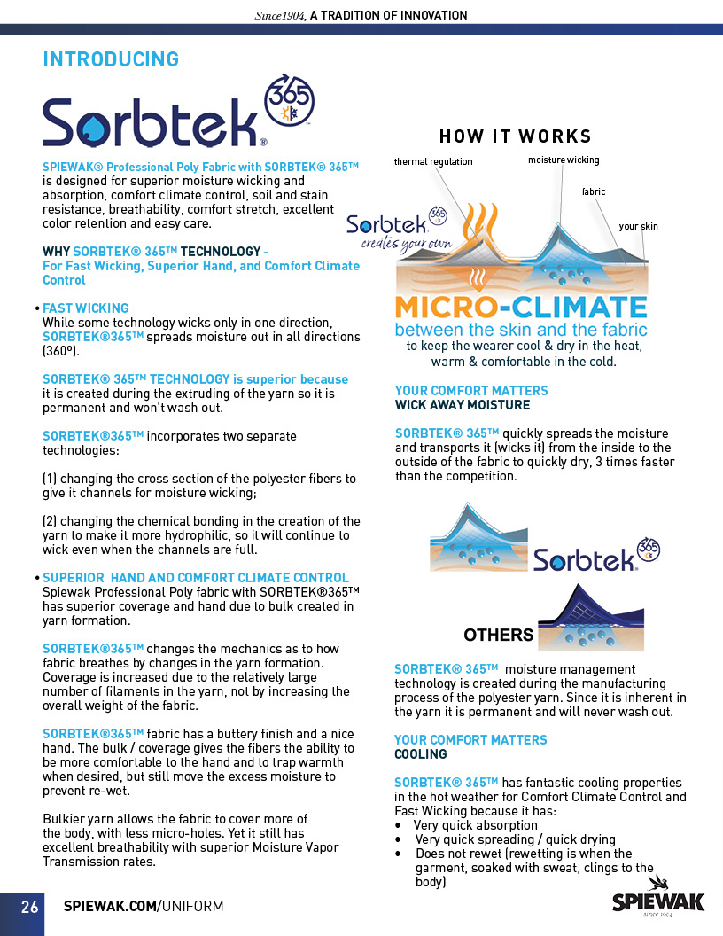 Sorbtek Long-Sleeve Duty Shirts | Spiewak